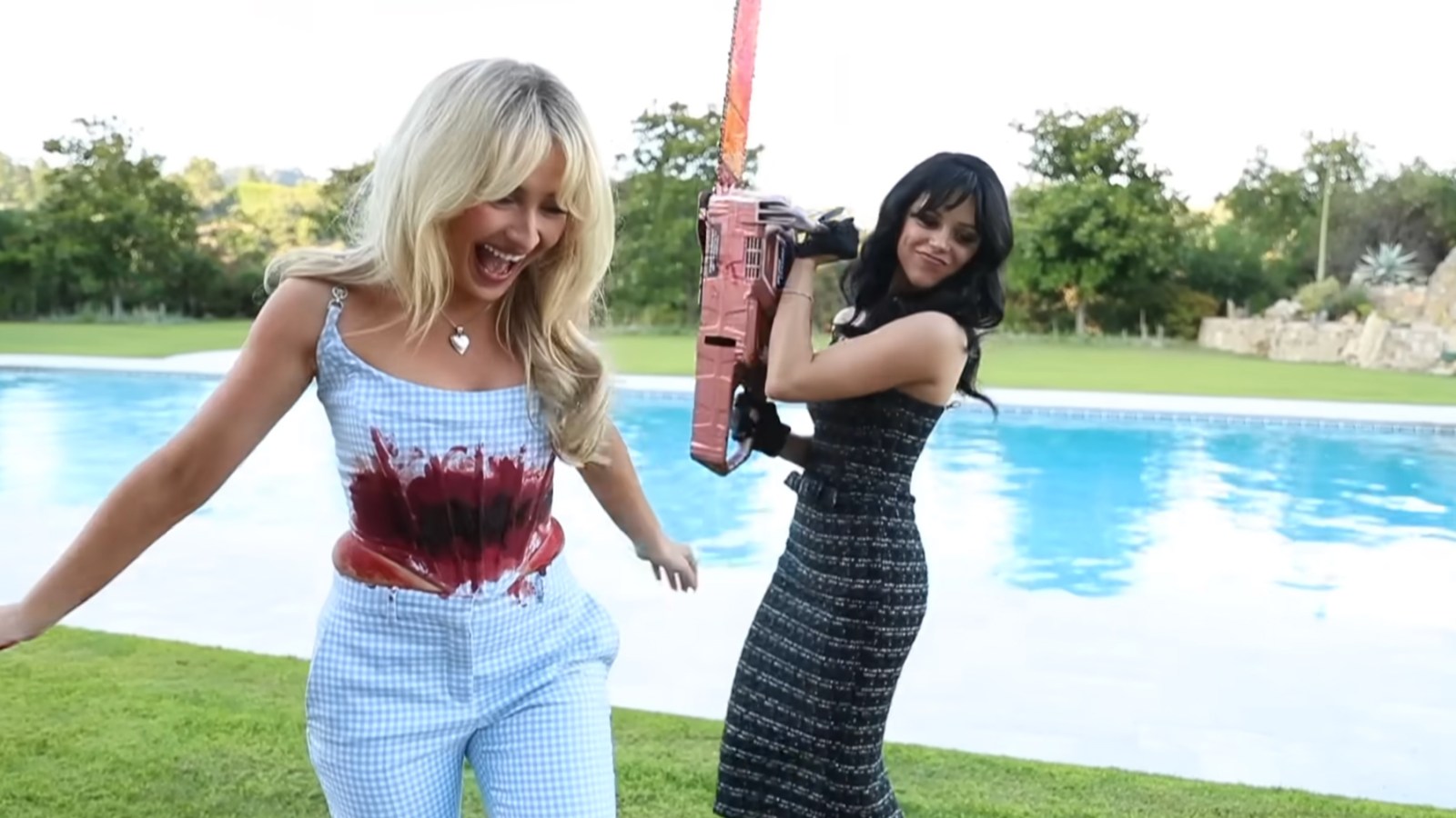 Sabrina Carpenter And Jenna Ortega Share 'taste' Behind The Scenes